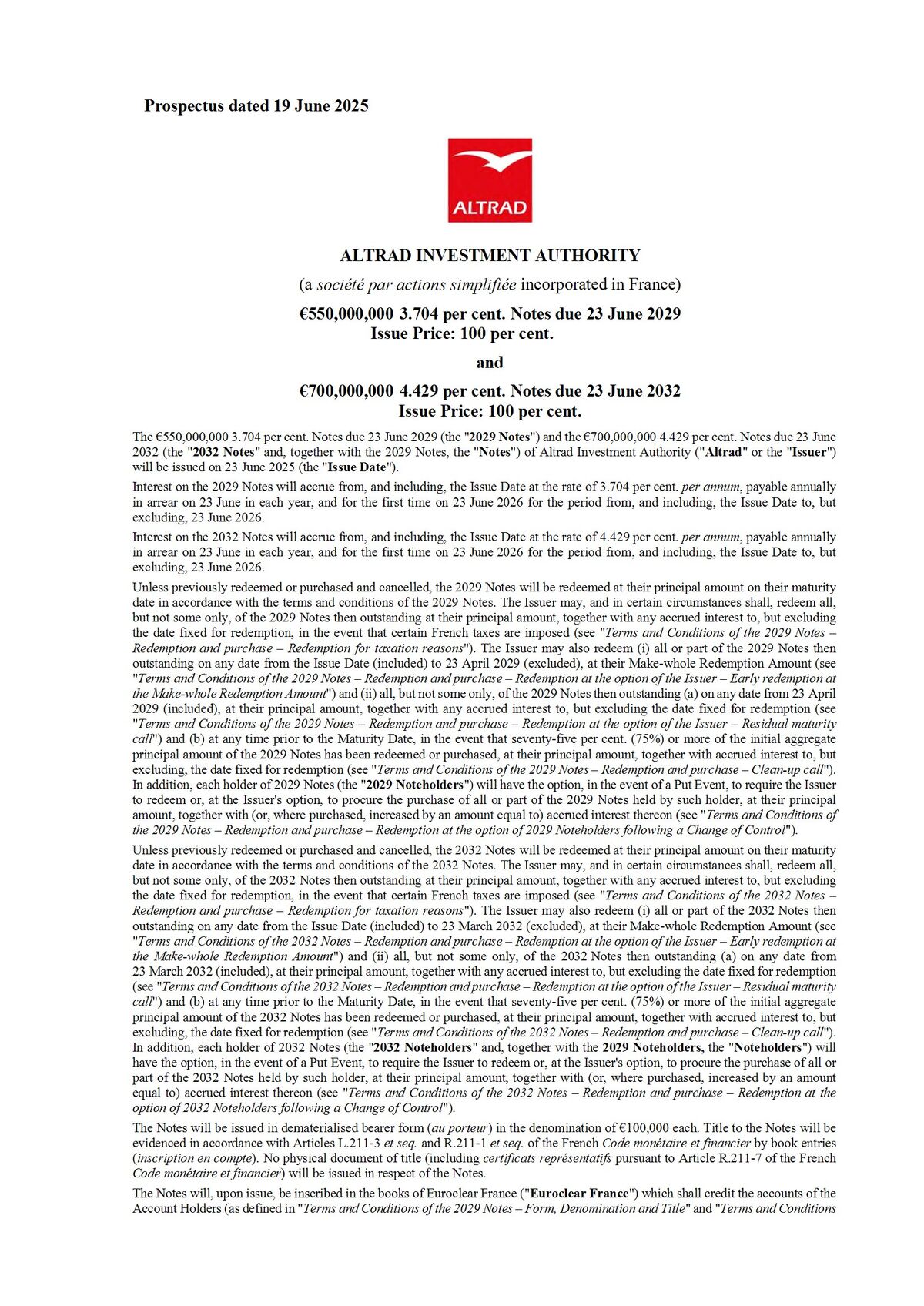 Prospectus 25-227 - Altrad Group (EN)