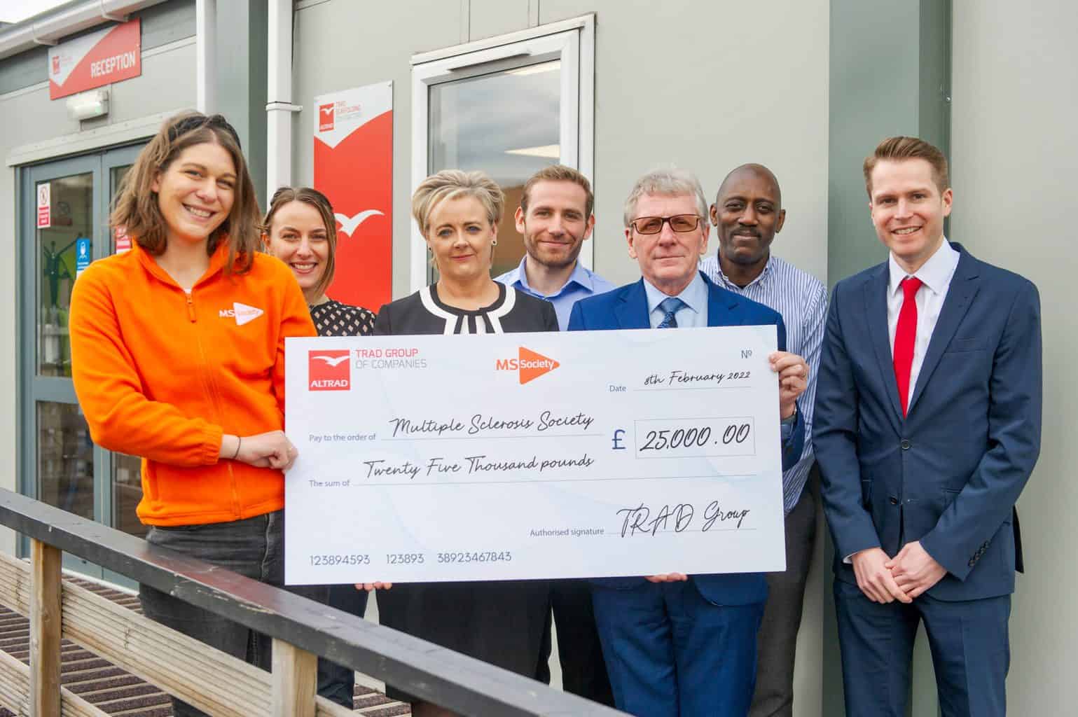 TRAD (ALTRAD Group) presents £75,000 to charities - Altrad Group